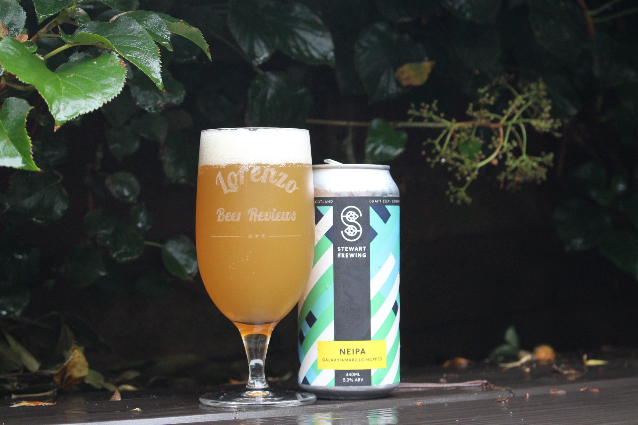 Beer Review: NEIPA (Galaxy/Amarillo) – Stewart Brewing – Lorenzo Beer ...
