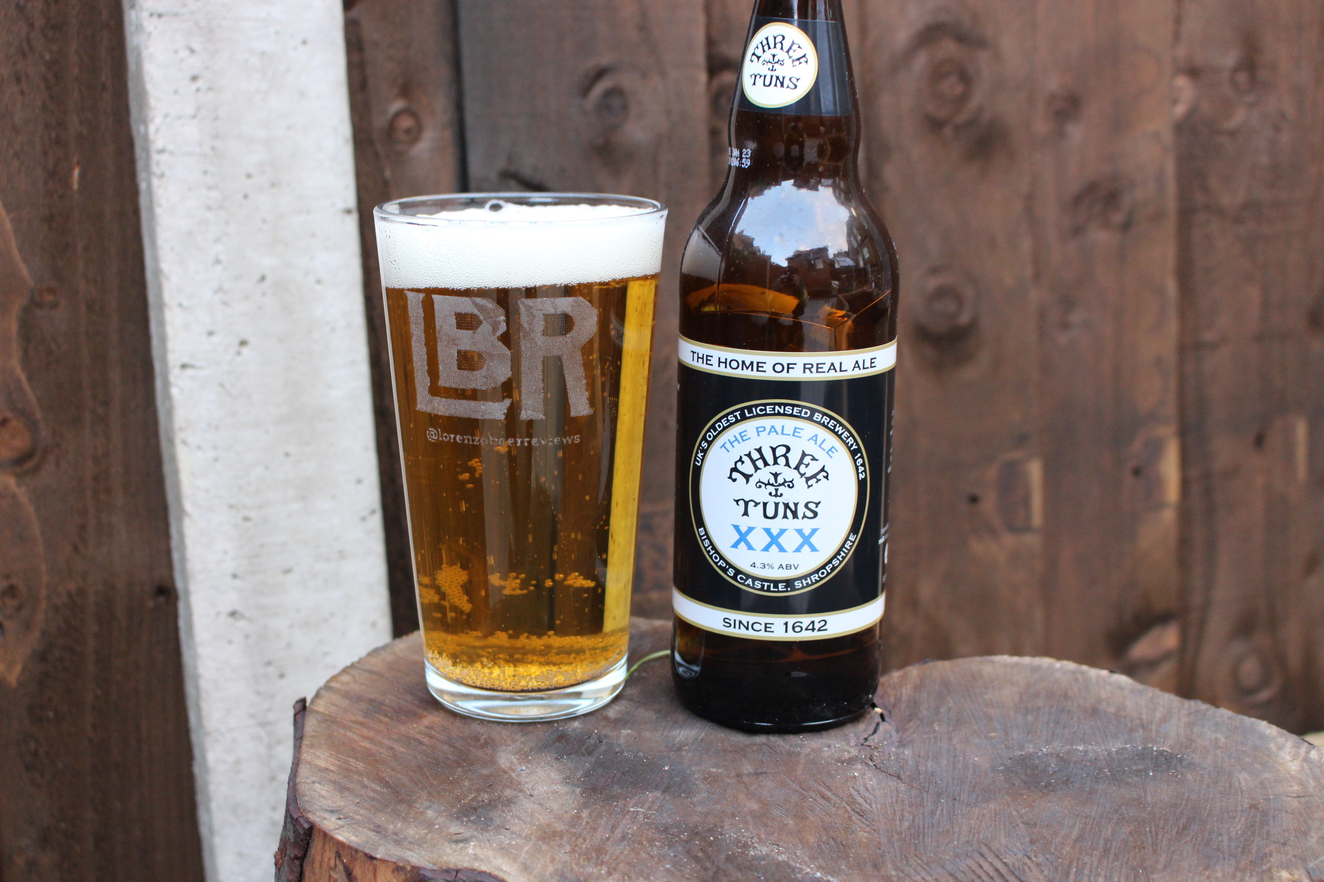 Beer Review: XXX The Pale Ale – Three Tuns Brewery – Lorenzo Beer Reviews